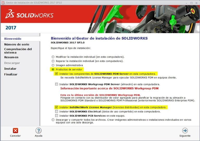 Cómo instalar Solidworks PDM Standard