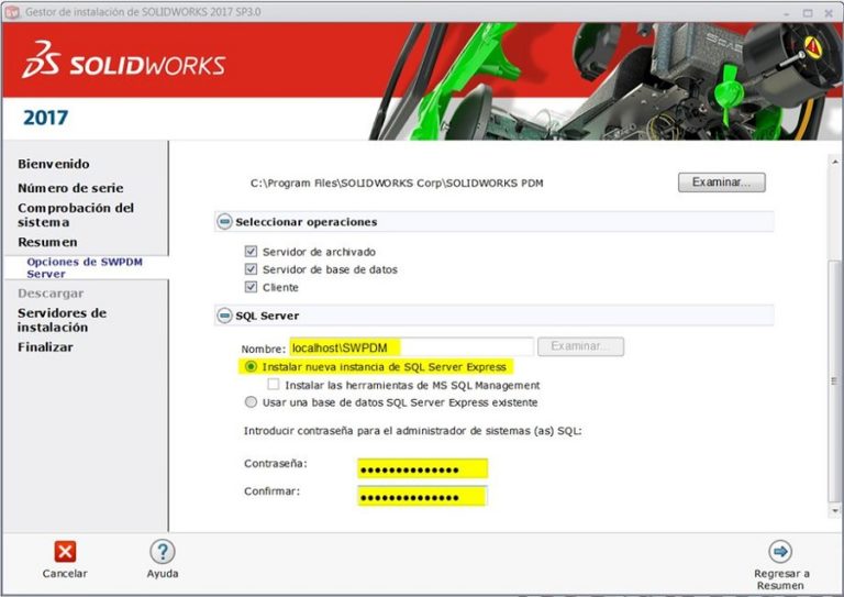 Cómo instalar Solidworks PDM Standard