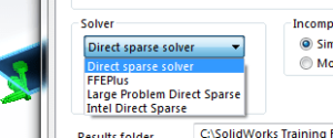 Elegir un solver en Solidworks Simulation - Easyworks