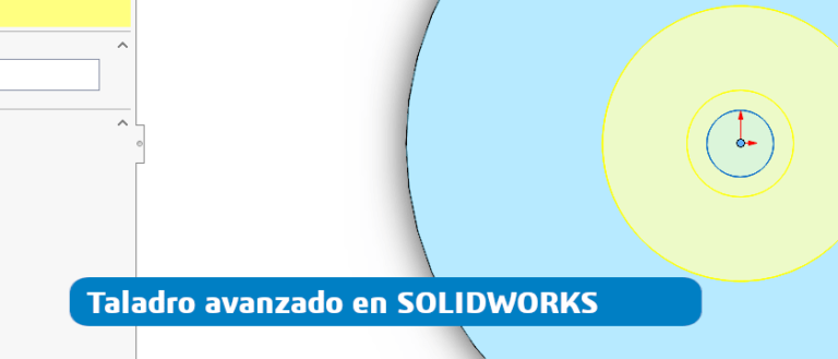 ¿Cómo se usa en SOLIDWORKS la herramienta "taladro avanzado"?