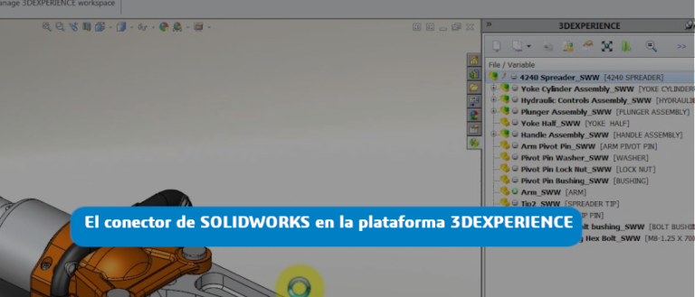 El conector de SOLIDWORKS en la plataforma 3DEXPERIENCE
