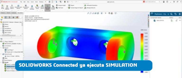 SOLIDWORKS Design en 3DEXPERIENCE ya ejecuta Simulation