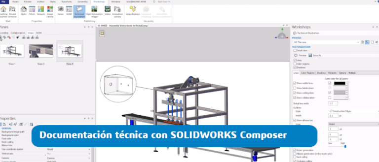 Crea documentación técnica con SOLIDWORKS Composer